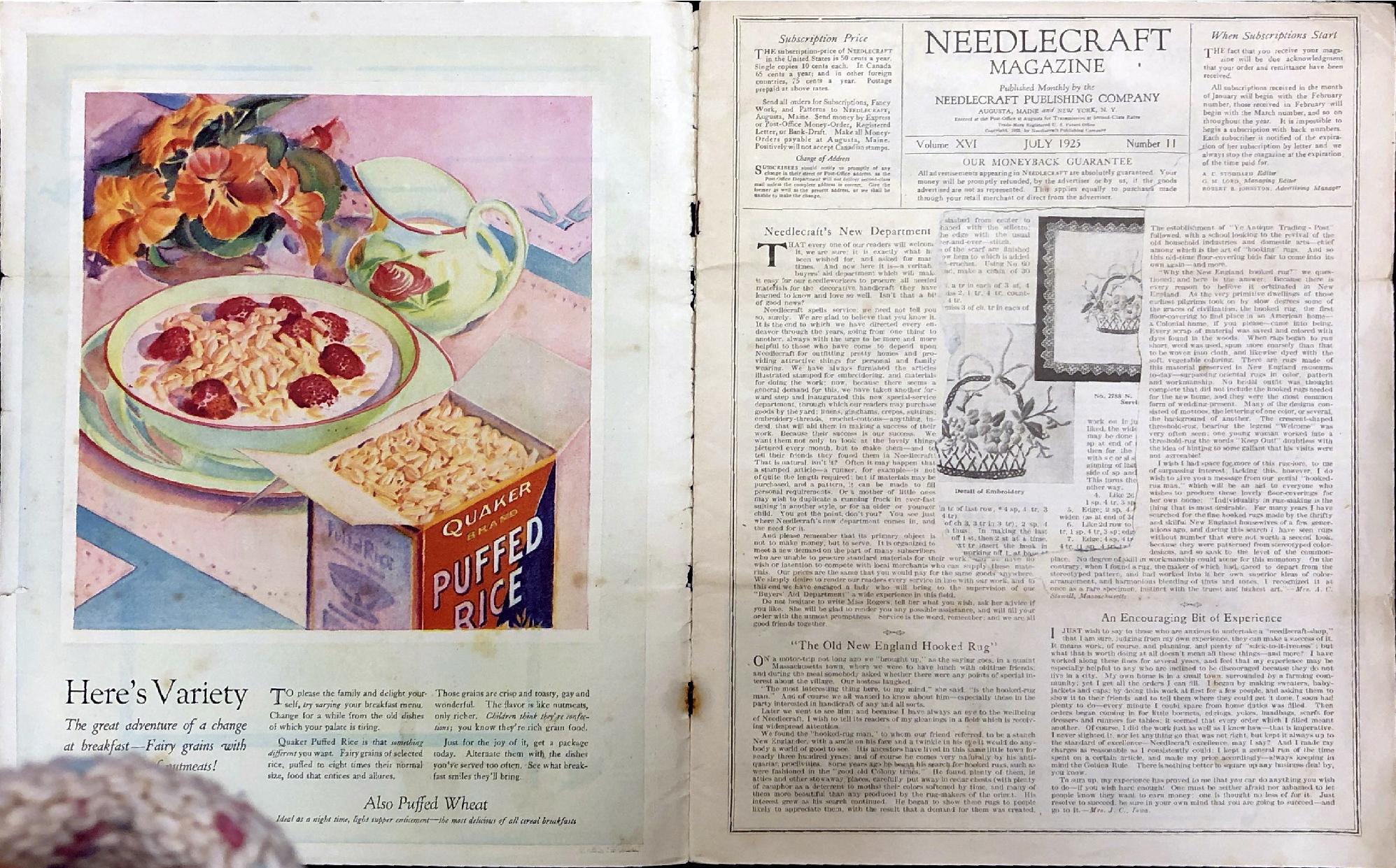 Needlecraft magazine, July 1925 | The Costumer's Manifesto